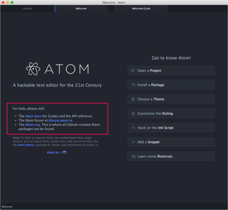Mac - テキストエディタ「Atom」のインストール - 開発メモ - Webkaru